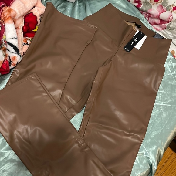 Divided | Pants & Jumpsuits | Divided Brown Leather Pants | Poshmark